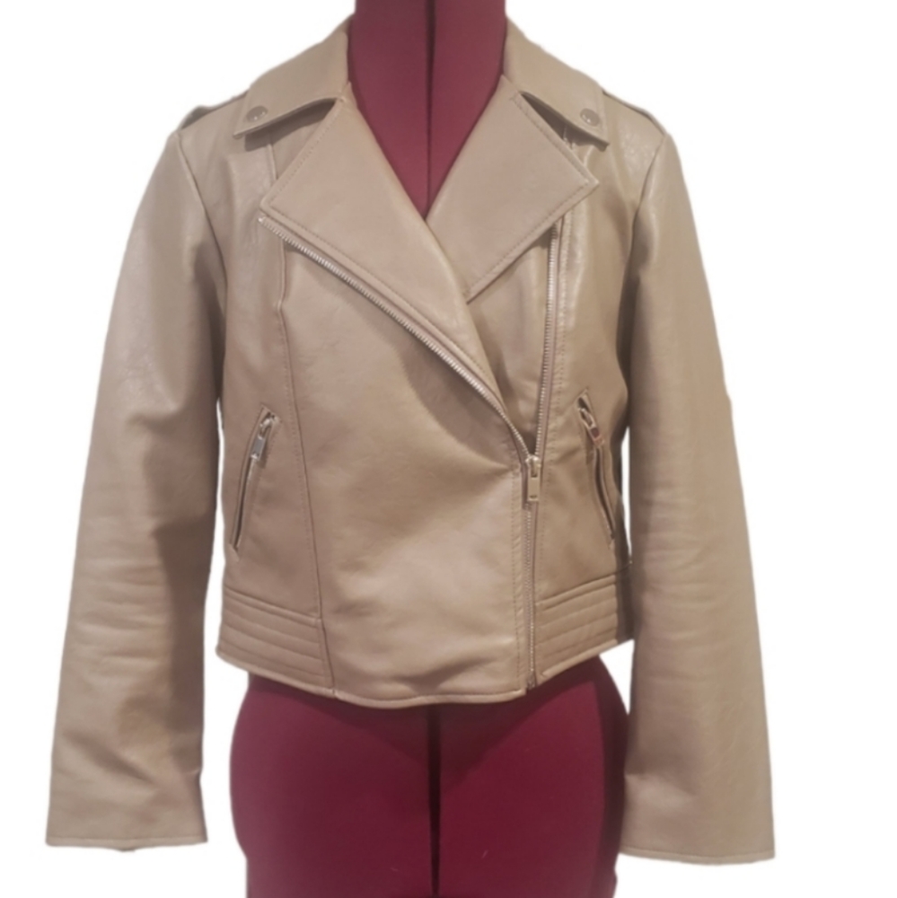 Mark Alan New York Faux Leather Biker Style Jacket Si… - Gem